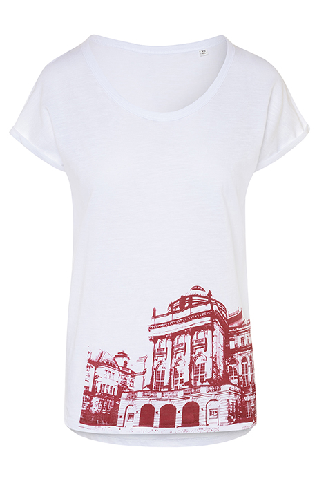 Bekleidung und Accessoires - Damenshirt "Opernhaus", weiß, T-Shirt ...